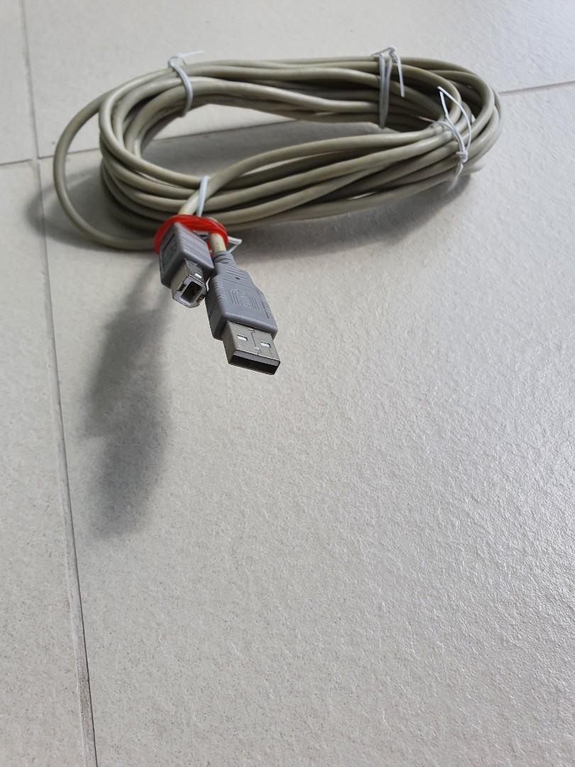 USB 2.0 printer cable 5 metre long, Computers & Tech, Parts ...