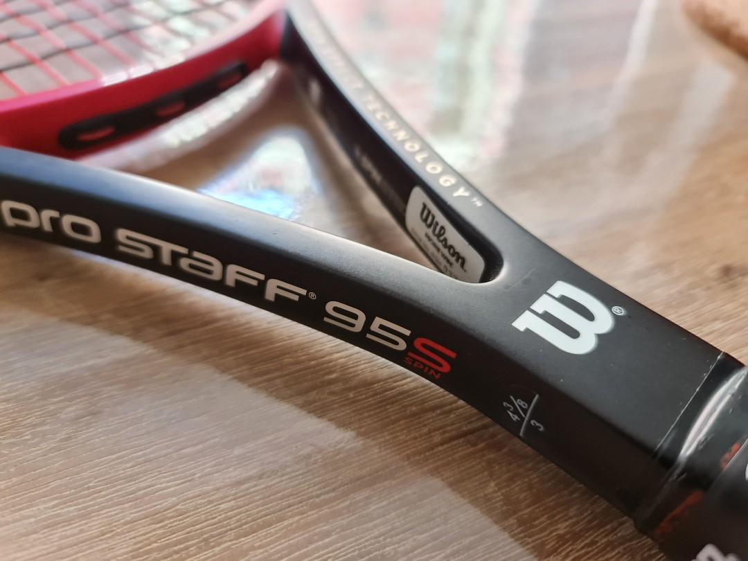 Wilson Pro Staff 95S tennis racket, Sports Equipment, Sports & Games ...