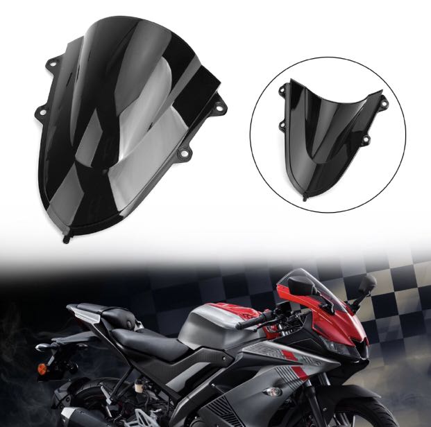 Yamaha R15 V3 Windshield WindScreen, Motorcycles, Motorcycle ...