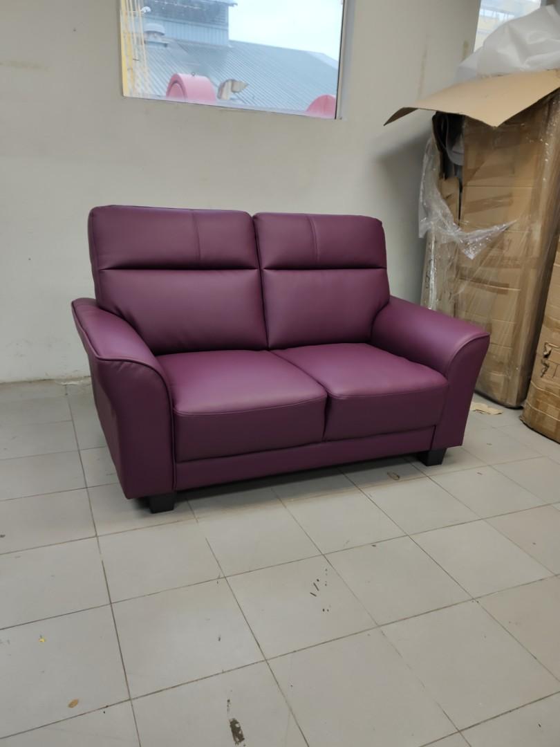 2 Seater PU Pocketed spring sofa., Furniture & Home Living, Furniture ...