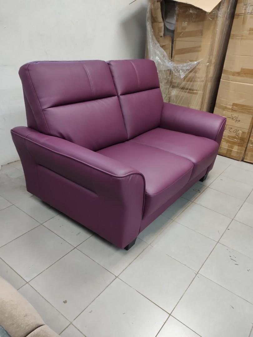 2 Seater PU Pocketed spring sofa., Furniture & Home Living, Furniture ...