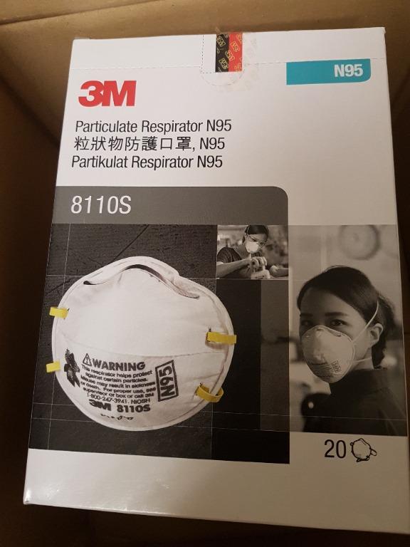 3M N95 masks 8210, 8110S, Health & Nutrition, Face Masks & Face Shields ...