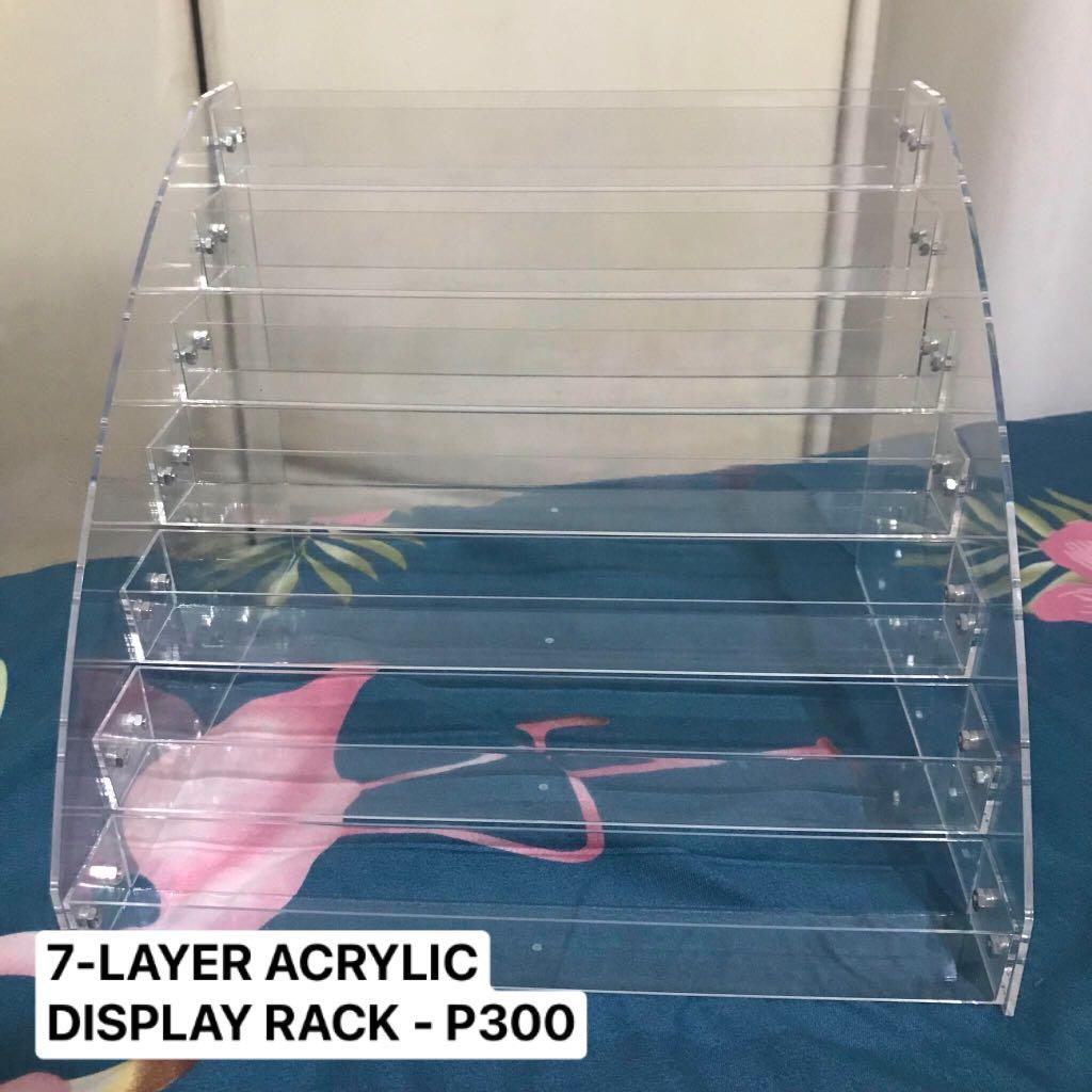 7-Layer Acrylic Display Rack, Furniture & Home Living, Home Improvement ...