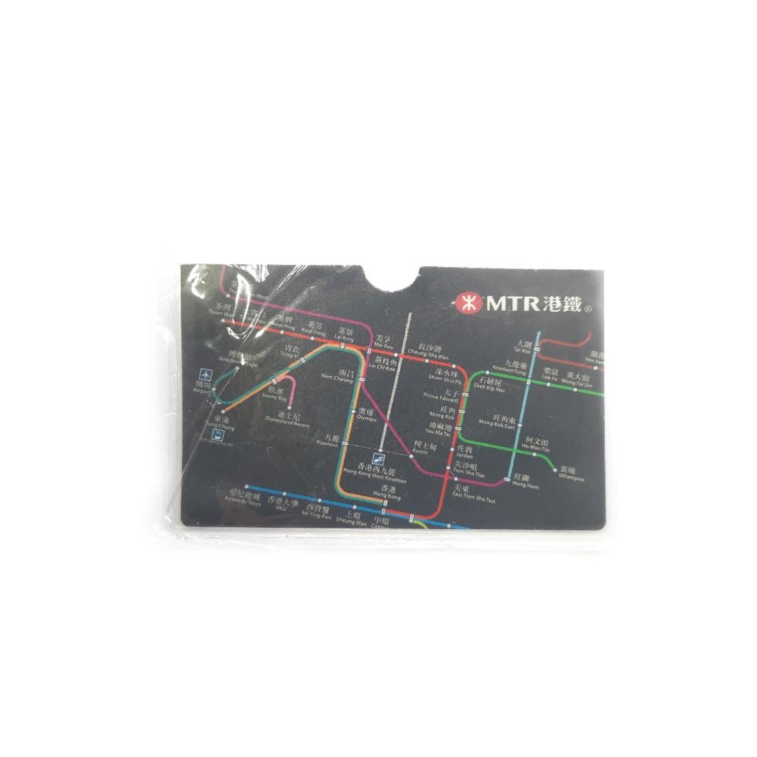 全新 港鐵 MTR 黑色 路線圖 卡套 八達通套 Octopus Card Holder 連SD卡及SIM卡位 $25/1 (只有1個 ...