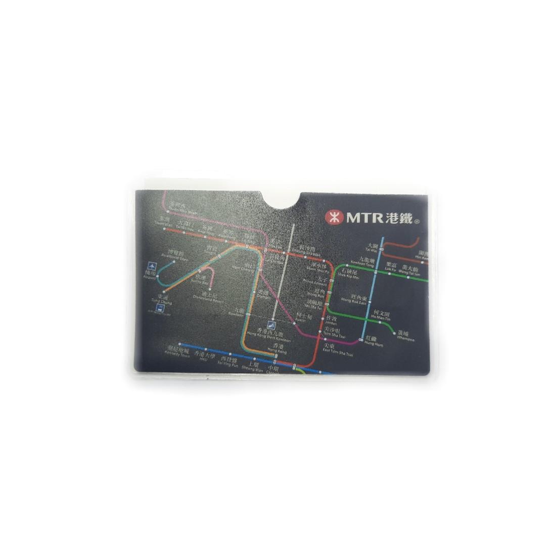 全新 港鐵 MTR 黑色 路線圖 卡套 八達通套 Octopus Card Holder 連SD卡及SIM卡位 $25/1 (只有1個 ...