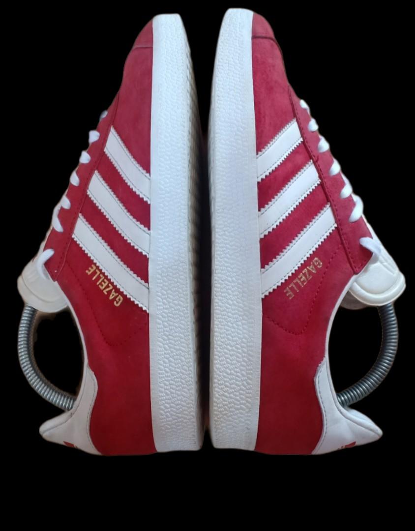 Adidas Gazelle Red Suede, Men's Fashion, Footwear, Sneakers on Carousell
