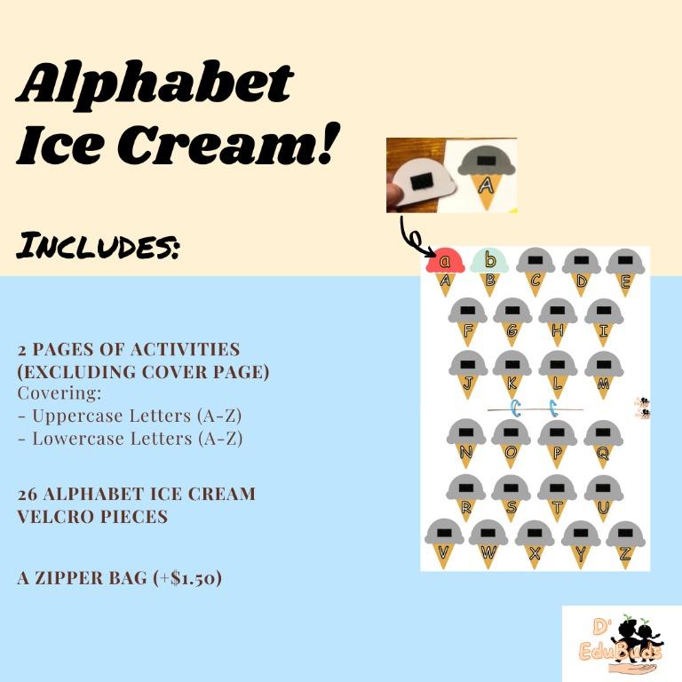 Alphabet Ice Cream! (Matching Lowercase To Uppercase Letters ...