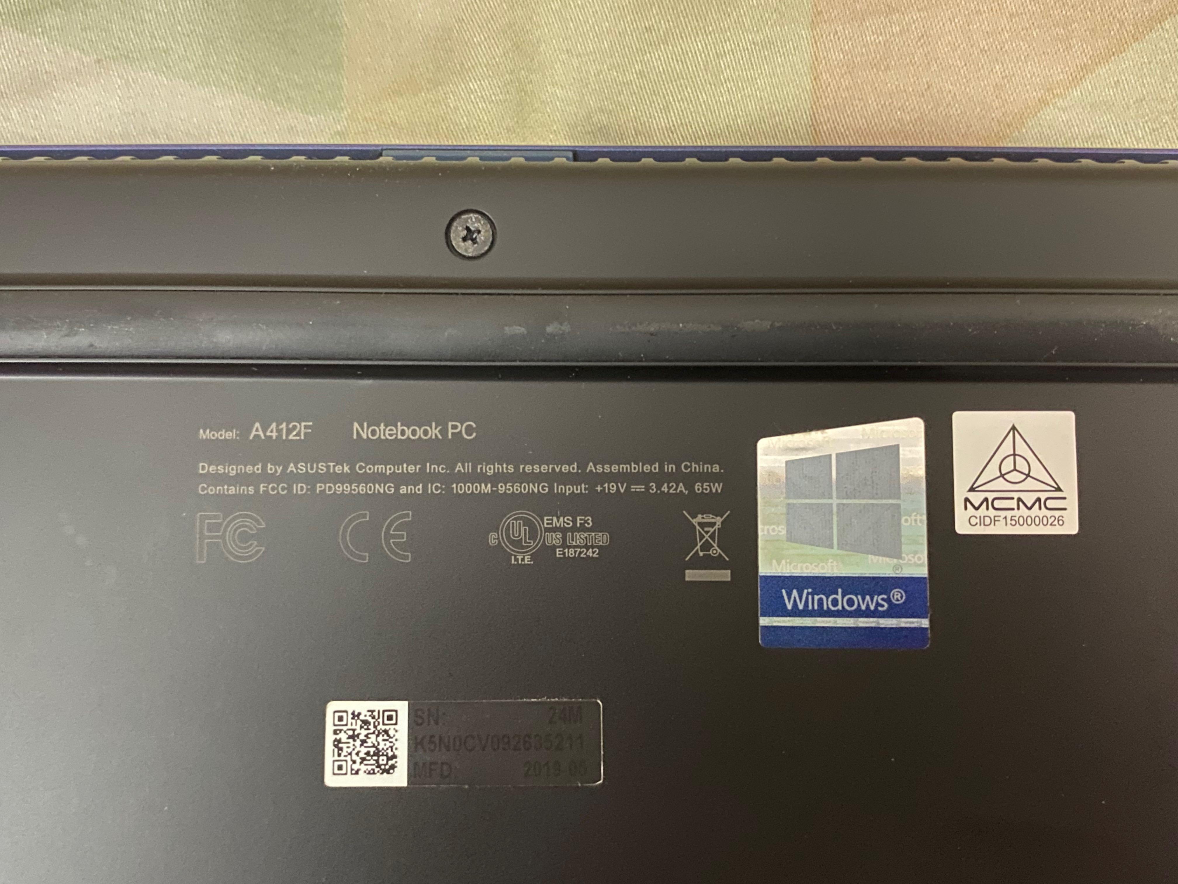 Asus Vivobook A F I Gb Computers Tech Laptops Notebooks On Carousell