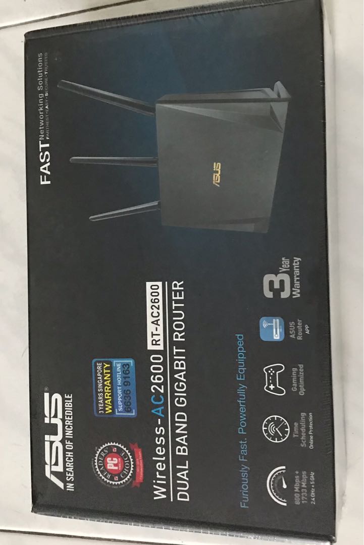 Brand New Asus Wireless AC2600 Dual Band Gigabit Router, Computers ...
