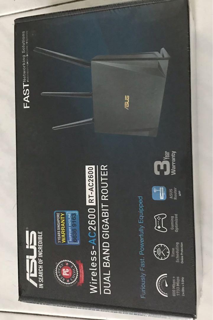 Brand New Asus Wireless AC2600 Dual Band Gigabit Router, Computers ...