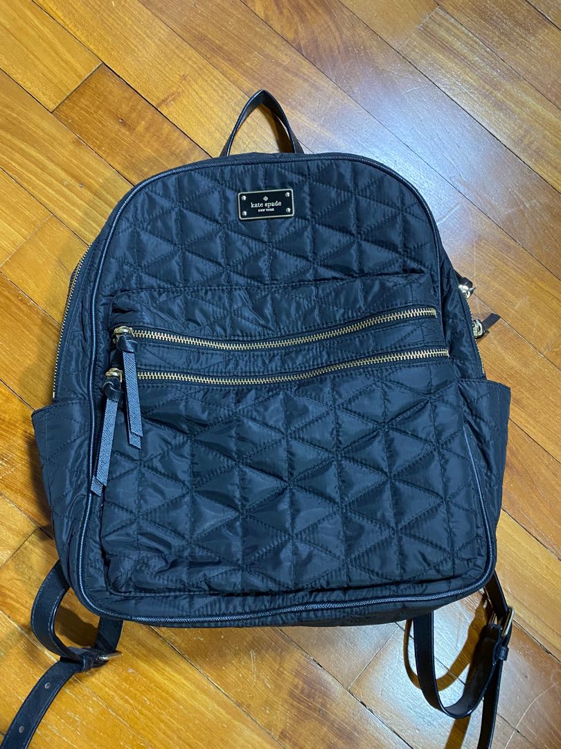 Authentic Kate Spade Quilted Backpack, Women's Fashion, Bags & Wallets ...