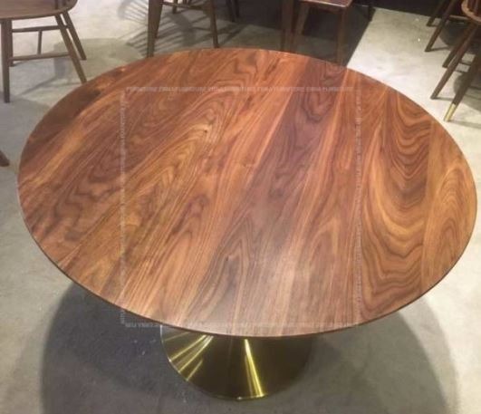 ️Black Walnut Wood Table - Round Table - Tulip Table (FREE Delivery), 傢 ...