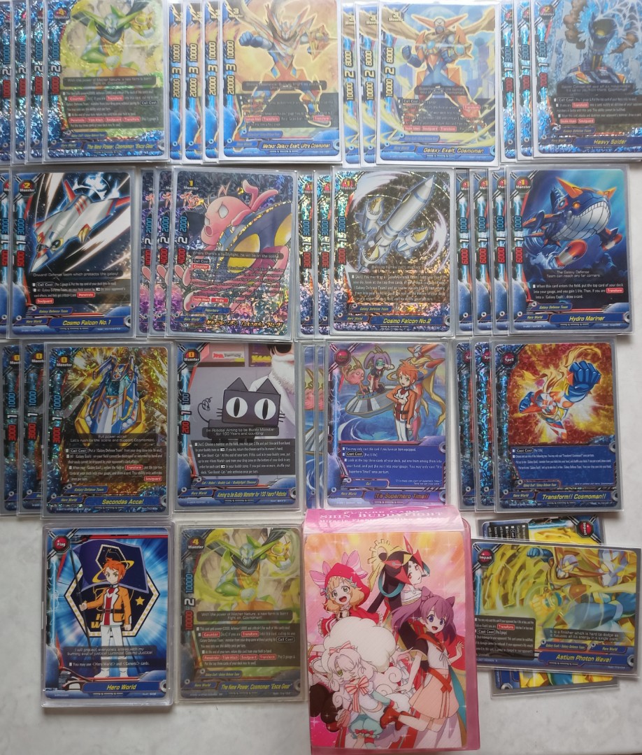 Buddyfight full built cosmoman deck, Hobbies & Toys, Toys & Games on ...