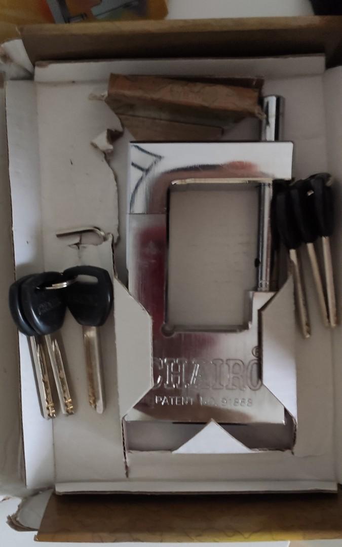 Chairo 118 High Security Gate Lock, Furniture & Home Living, Security ...