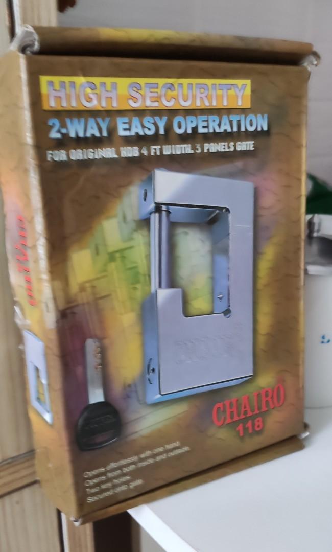 Chairo 118 High Security Gate Lock, Furniture & Home Living, Security ...