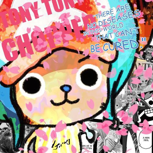 Chopper one piece character art frame graphics design, Everything Else ...