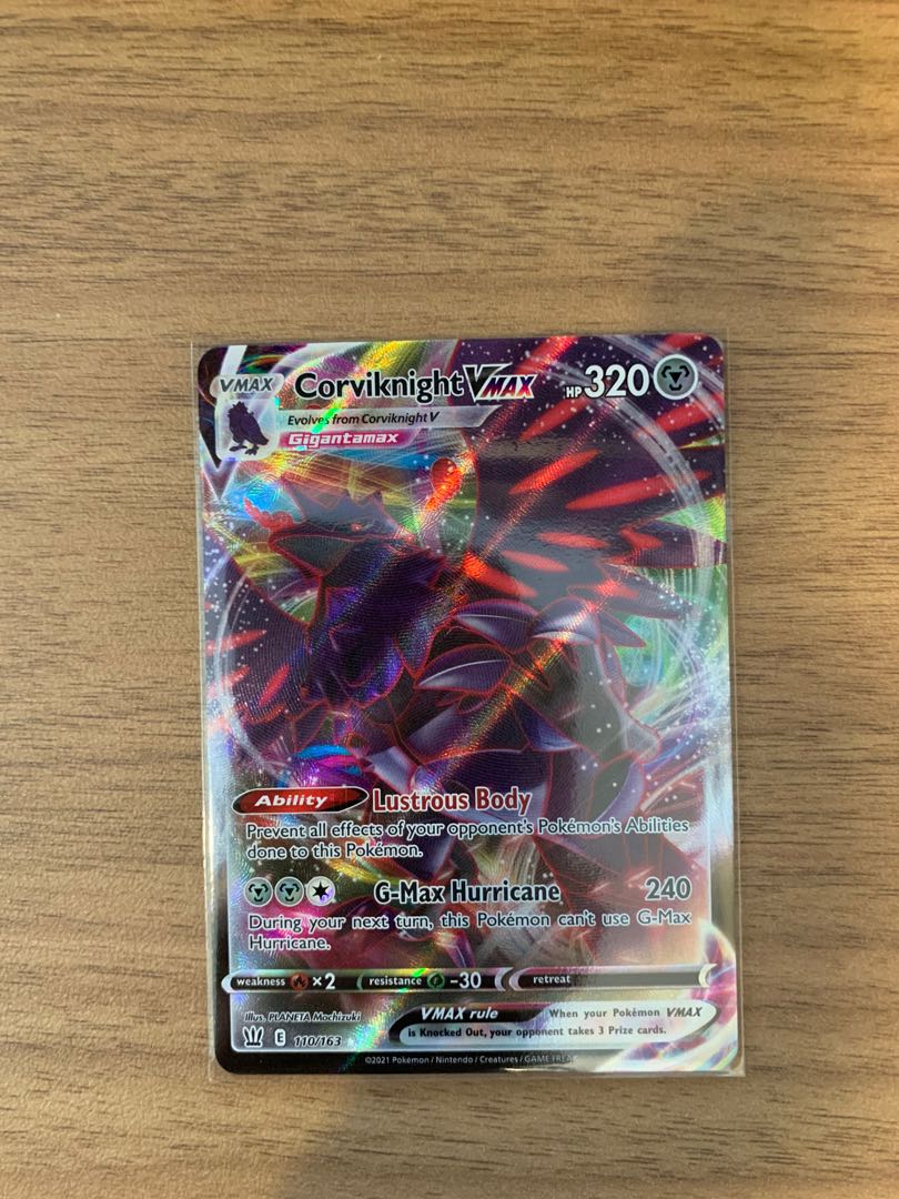 Corviknight vmax pokemon card, Hobbies & Toys, Toys & Games on Carousell
