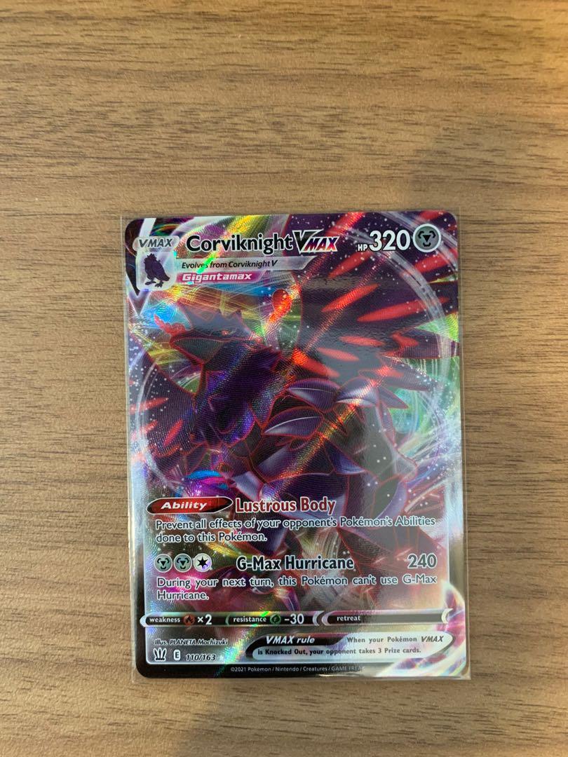 Corviknight vmax pokemon card, Hobbies & Toys, Toys & Games on Carousell