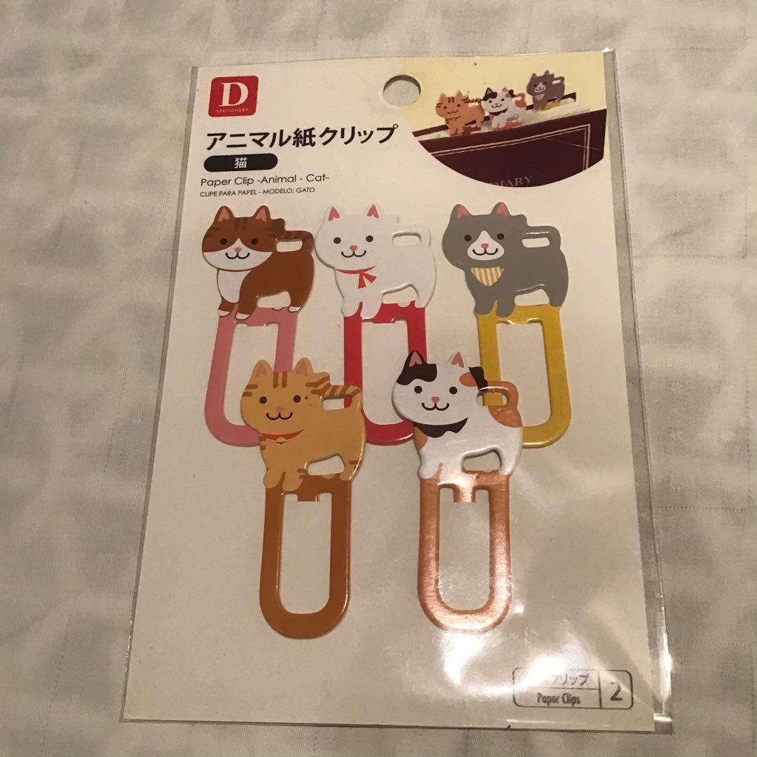Daiso cat paper clips, Hobbies & Toys, Stationery & Craft, Stationery ...