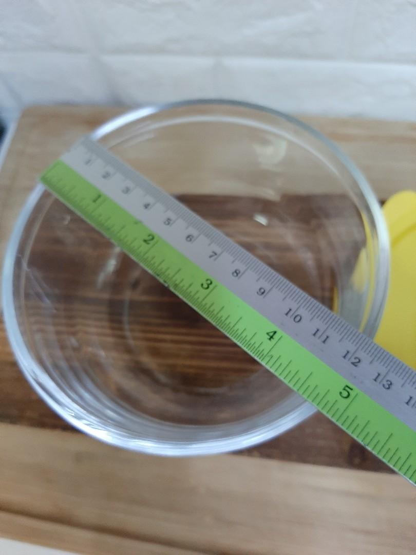 Daiso Glass Container 450ml, Furniture & Home Living, Kitchenware ...