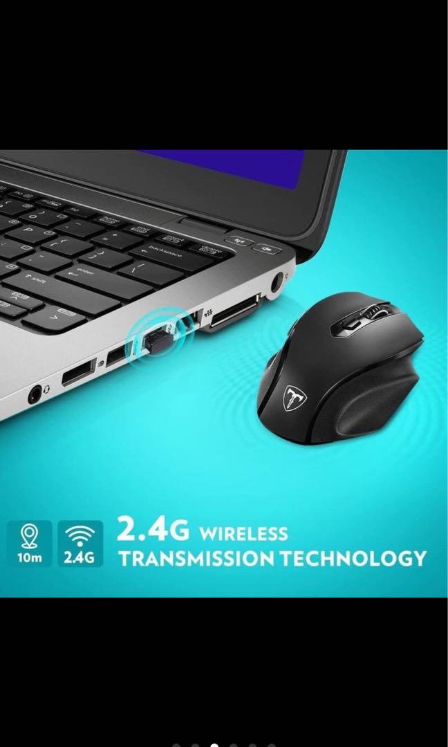 Easterntimes Tech D-19 Wireless Mouse with Nano USB Receiver, 5 ...
