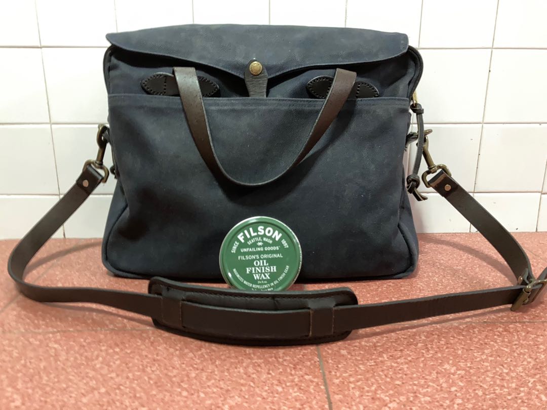 Authentic Filson 256 briefcase with Filson oil finish wax FAST DEAL ...