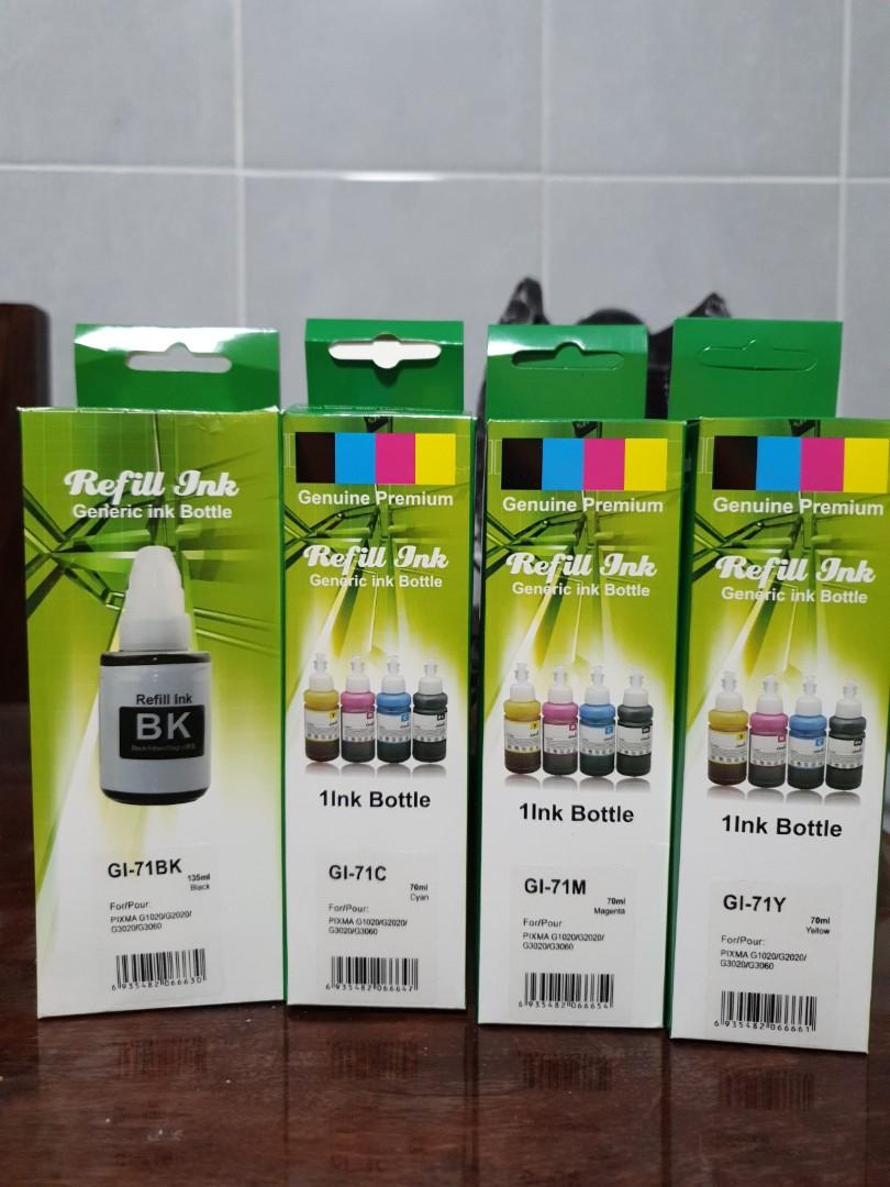 GI-71 ink 1 set 4 colors canon compatible, Computers & Tech, Printers ...