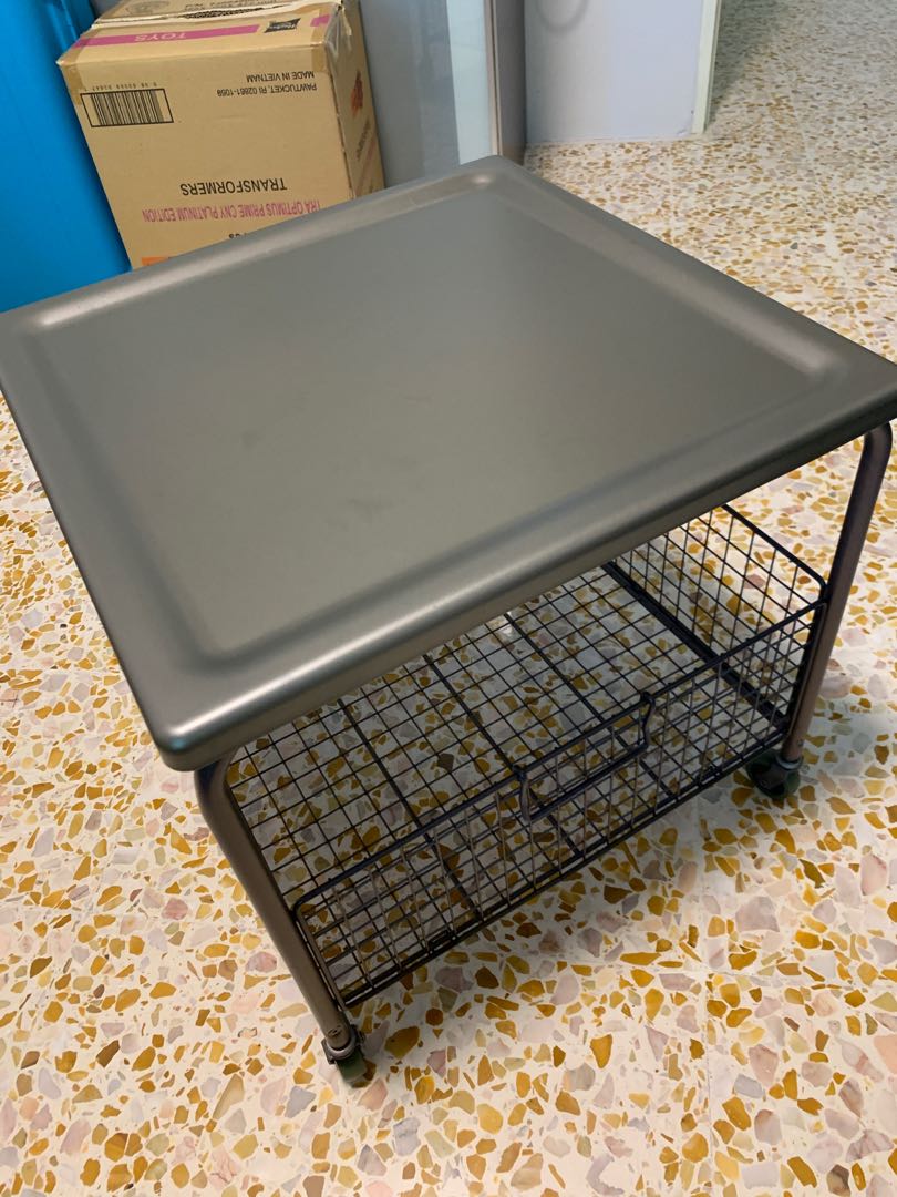 Ikea coffee/side table with roller and storage, Furniture & Home Living ...