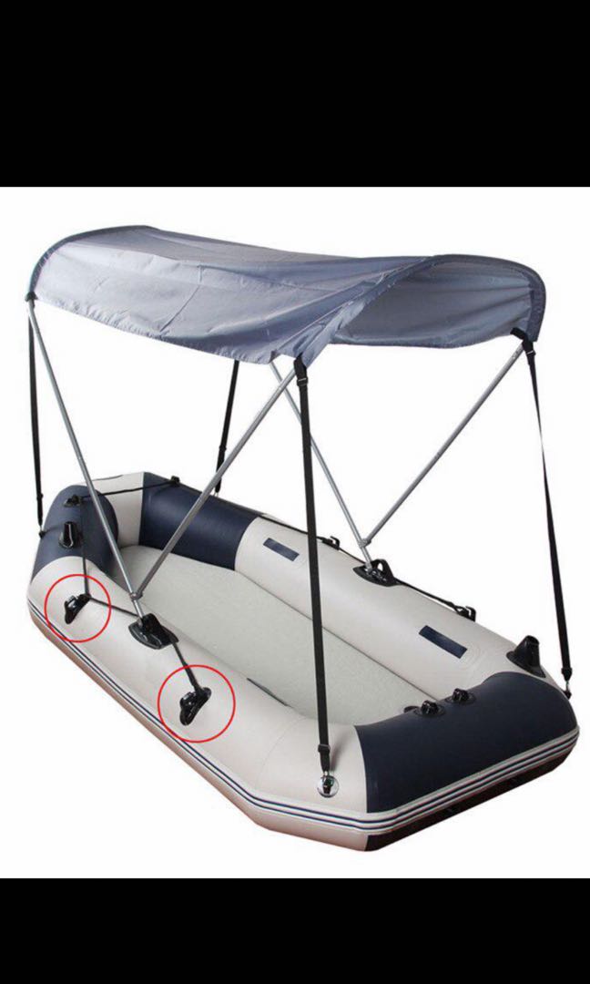 Inflatable 3 Meter Boat with canopy, Sports Equipment, Fishing on Carousell