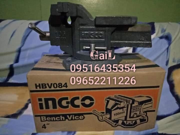 INGCO 4" Bench Vise, Commercial & Industrial, Construction Tools ...