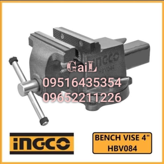 INGCO 4" Bench Vise, Commercial & Industrial, Construction Tools ...