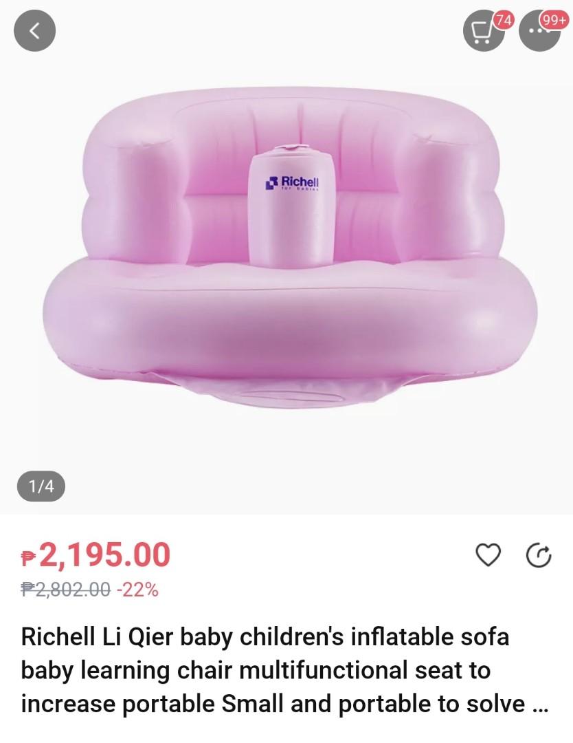 Japan Richell baby inflatable learning chair, Babies & Kids, Baby ...
