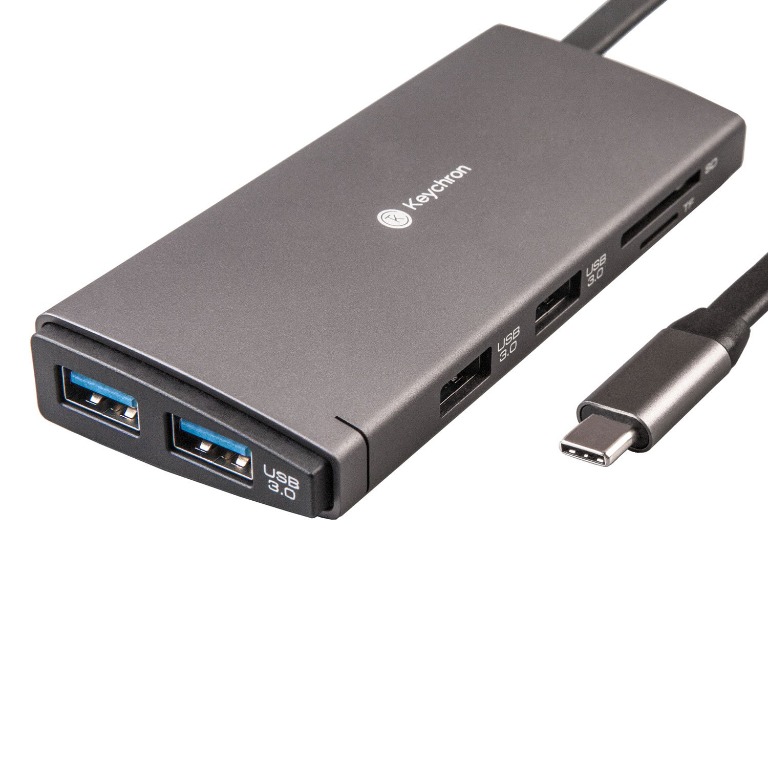 Keychron T10 USB-C Hub 10 in 1 [596], Computers & Tech, Parts ...