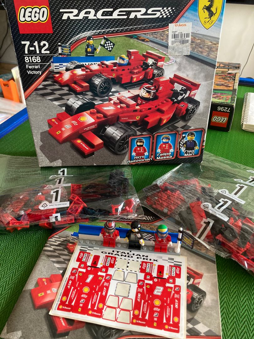 Lego Racers Ferrari Kimi & Massa (8168), Hobbies & Toys, Toys & Games ...