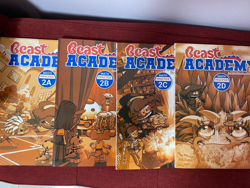 Math Beast Academy Grade 2 Guide, Practice and Puzzle, Hobbies & Toys ...