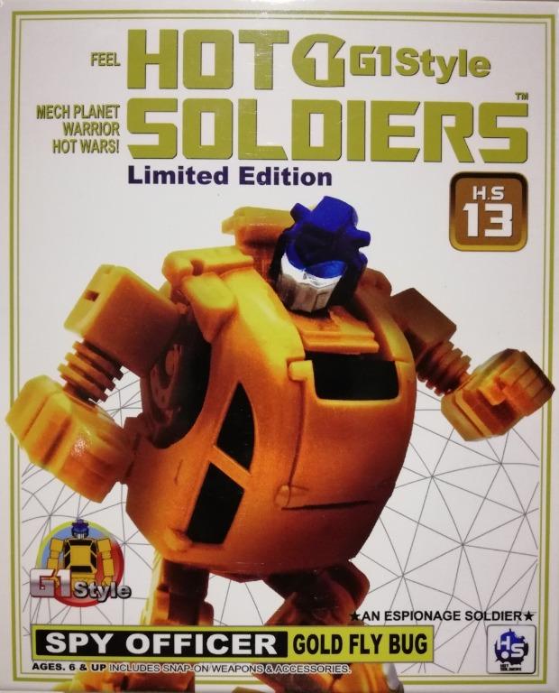 Mech Planet Transformers Hot Soldier HS-13 Gold Fly Bug (aka G1 Goldbug ...