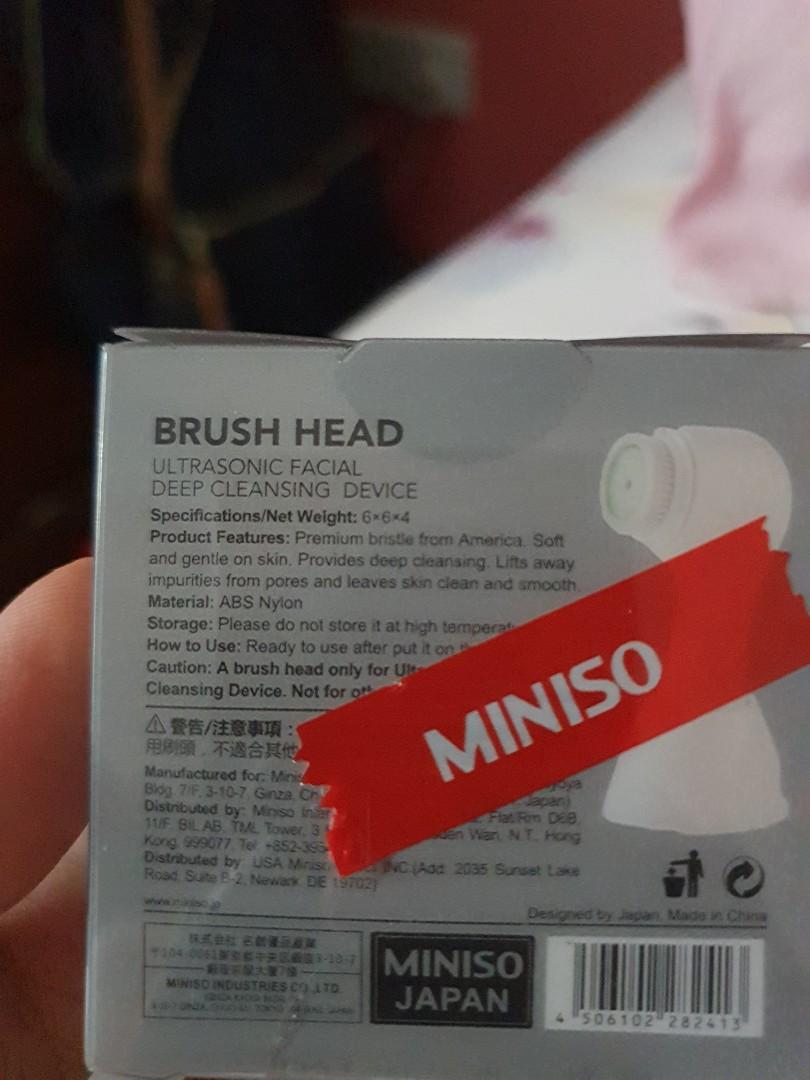 Miniso Ultrasonic Brush head refill, Beauty & Personal Care, Face, Face ...