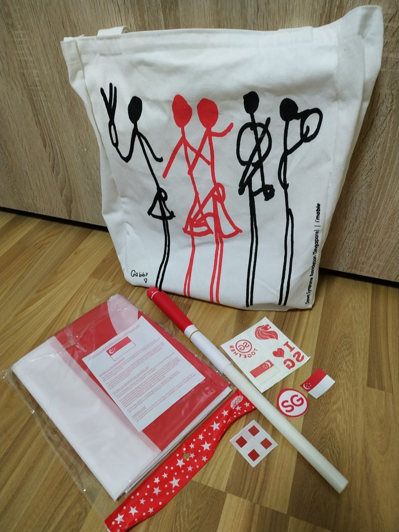 National Day NDP 2021 2020 Goodie Bag Fun Pack Flag Stickers Tattoos ...