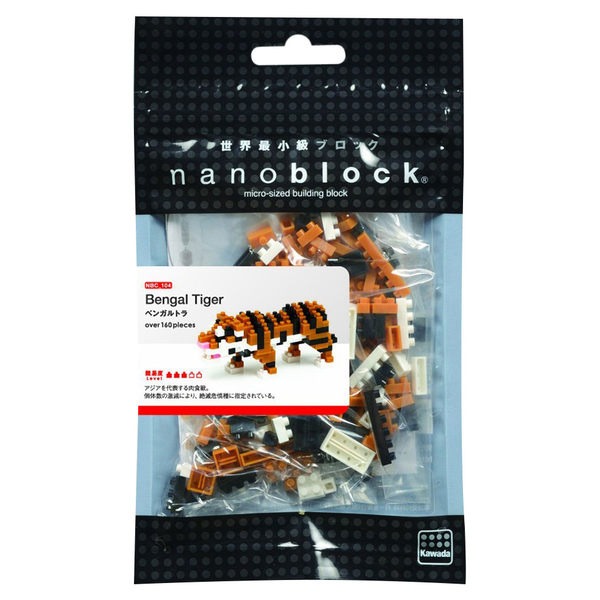 NBC_104 nanoblock BENGAL TIGER 孟加拉虎, 興趣及遊戲, 玩具 & 遊戲類 - Carousell