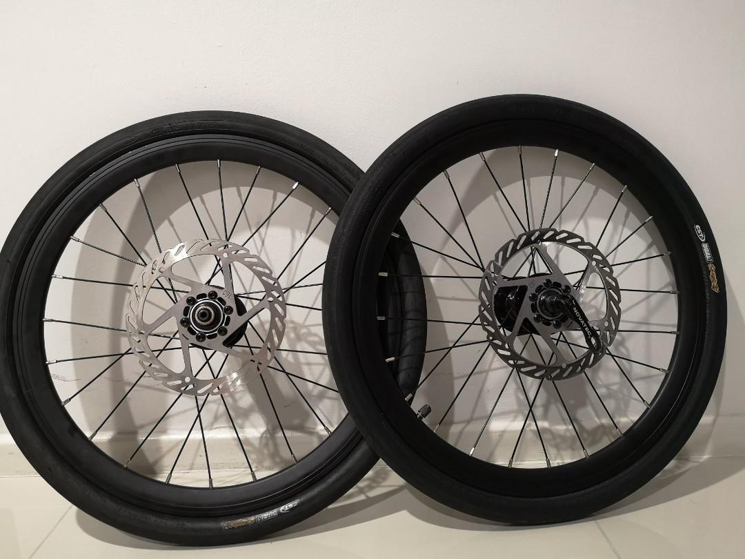 Novatec 20 inch 406 rim and hub, with CST speedway tyre and 160 rotor, Sports Equipment ...
