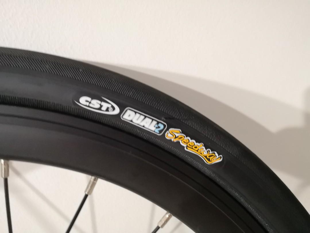 Novatec 20 inch 406 rim and hub, with CST speedway tyre and 160 rotor, Sports Equipment ...