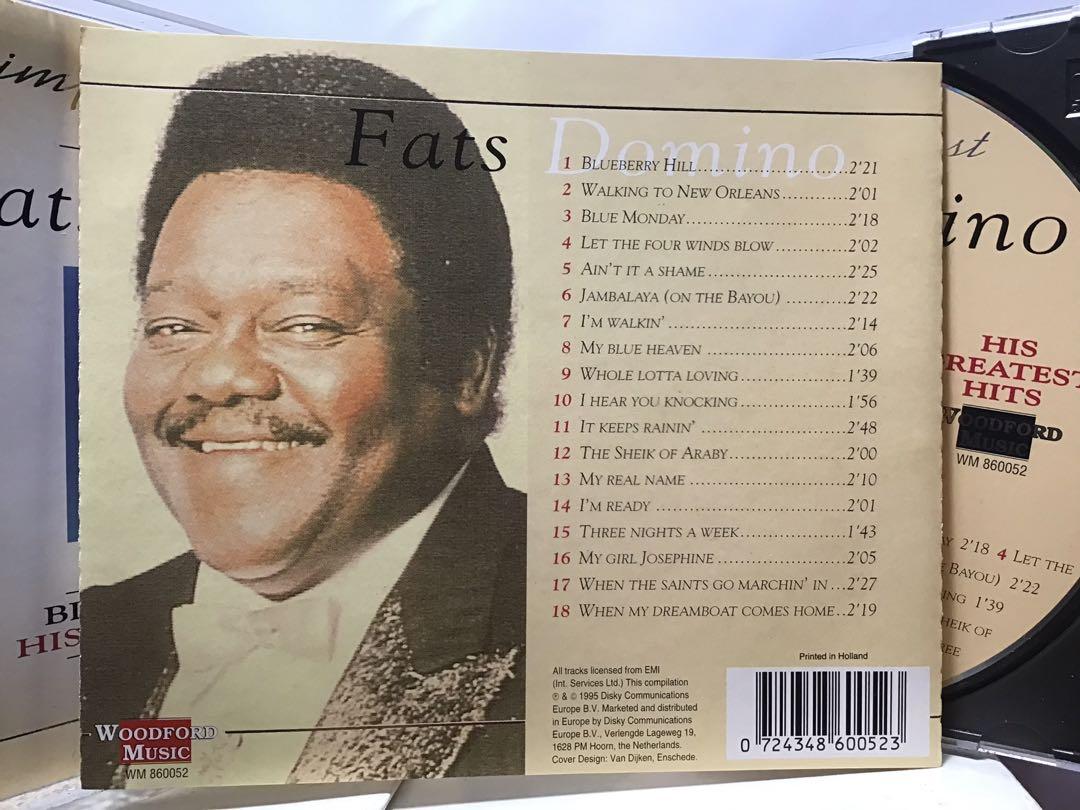 ORIGINAL 1995 PRESS Fats Domino - Greatest Hits OOP HOLLAND CD Anubis ...