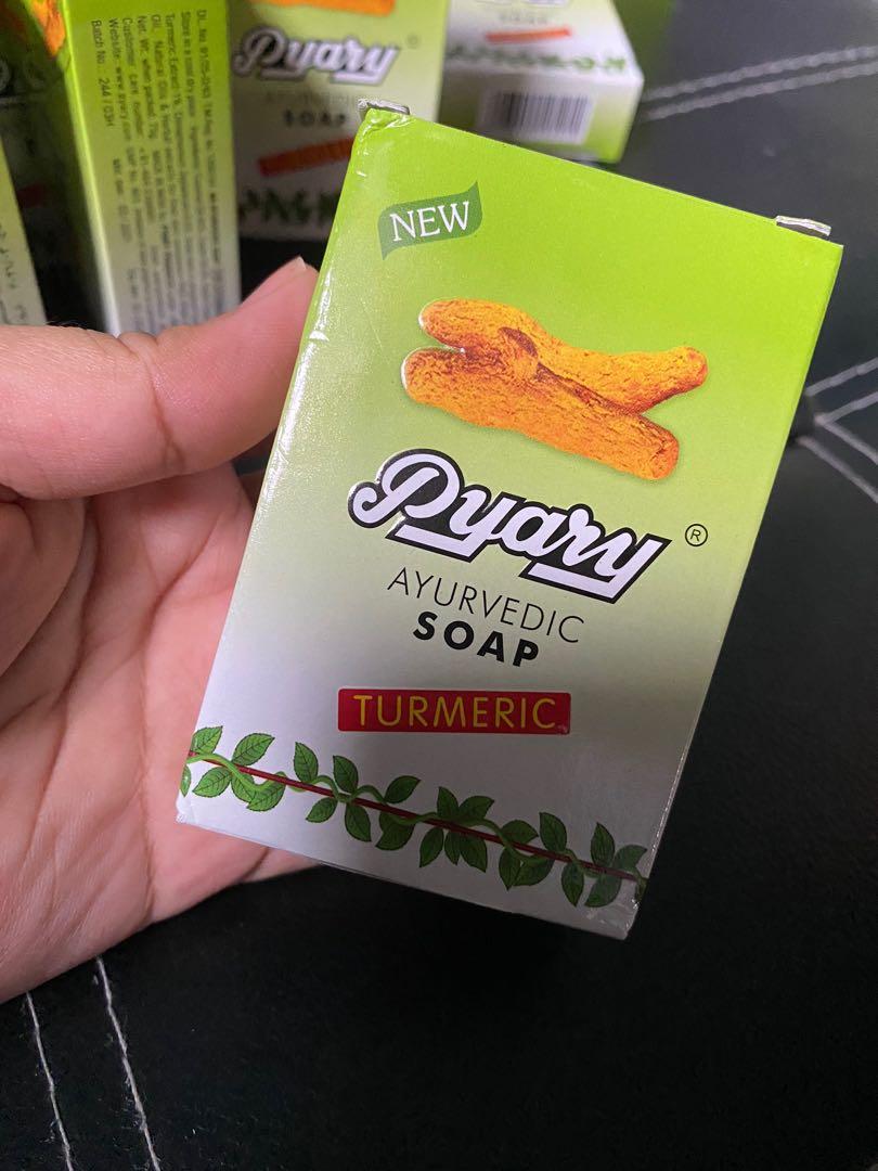Original Pyary Ayurvedic Turmeric Soap, Beauty & Personal Care, Bath ...