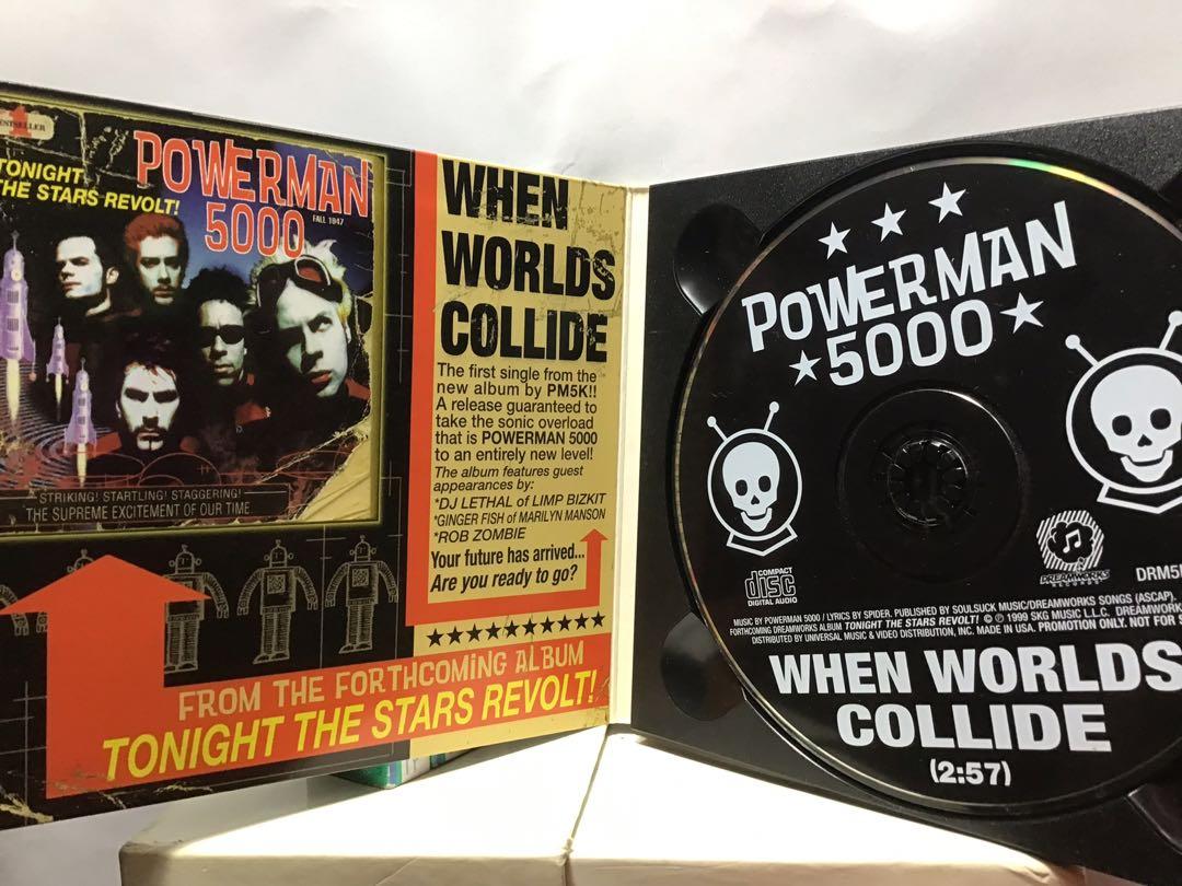 CD US PRESS Powerman 5000 - When Worlds Collide OOP 1999 USA PROMO CD ...