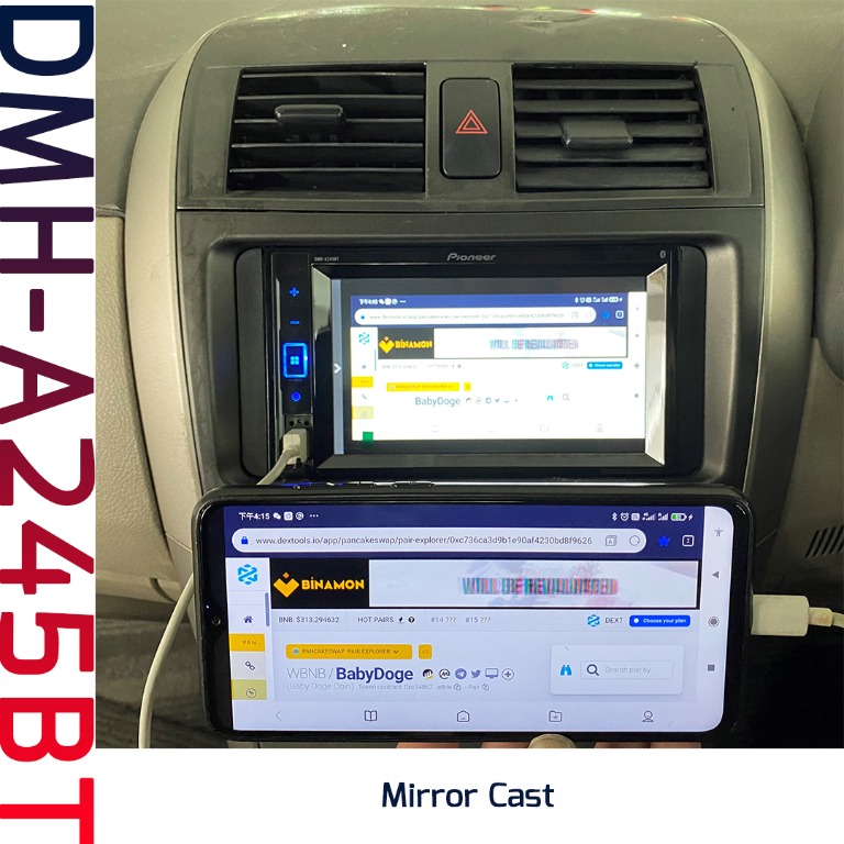 Pioneer DMH-A245BT I Mirrorlink, Audio, Other Audio Equipment on Carousell