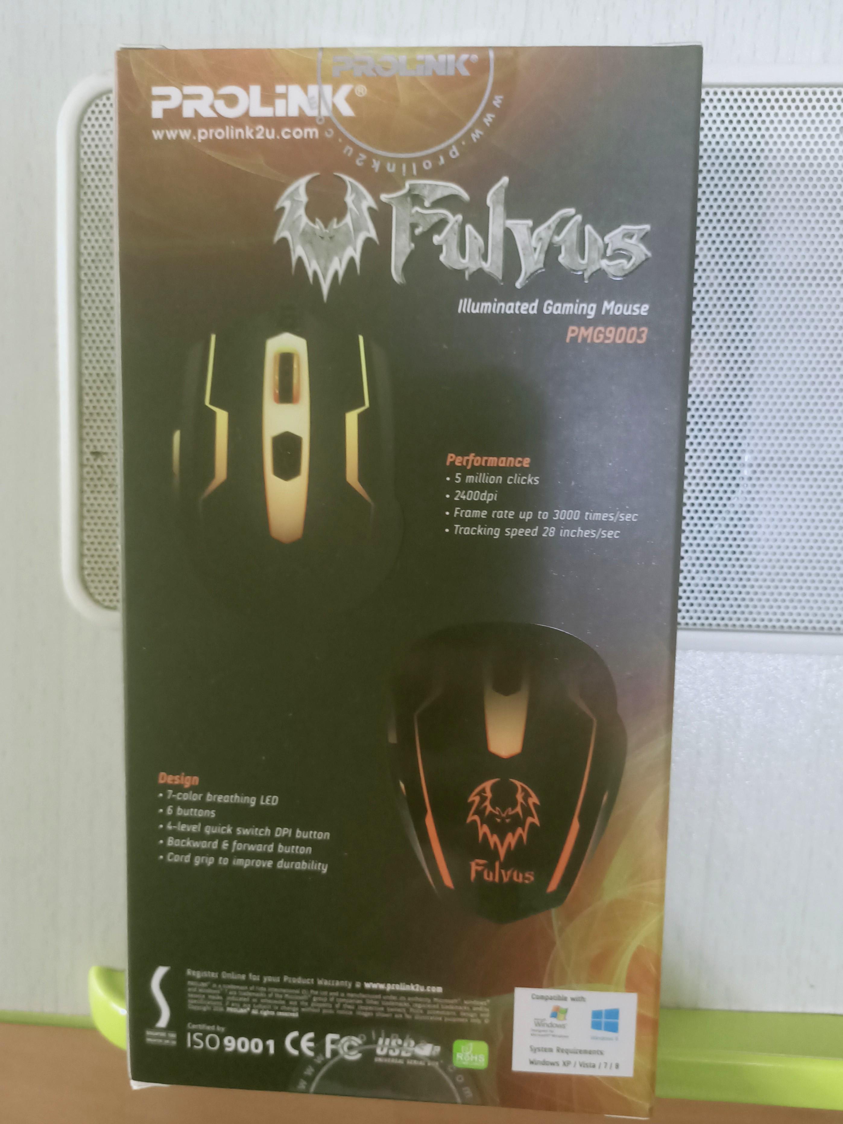 PROLiNK Gaming Mouse, Computers & Tech, Parts & Accessories, Mouse ...