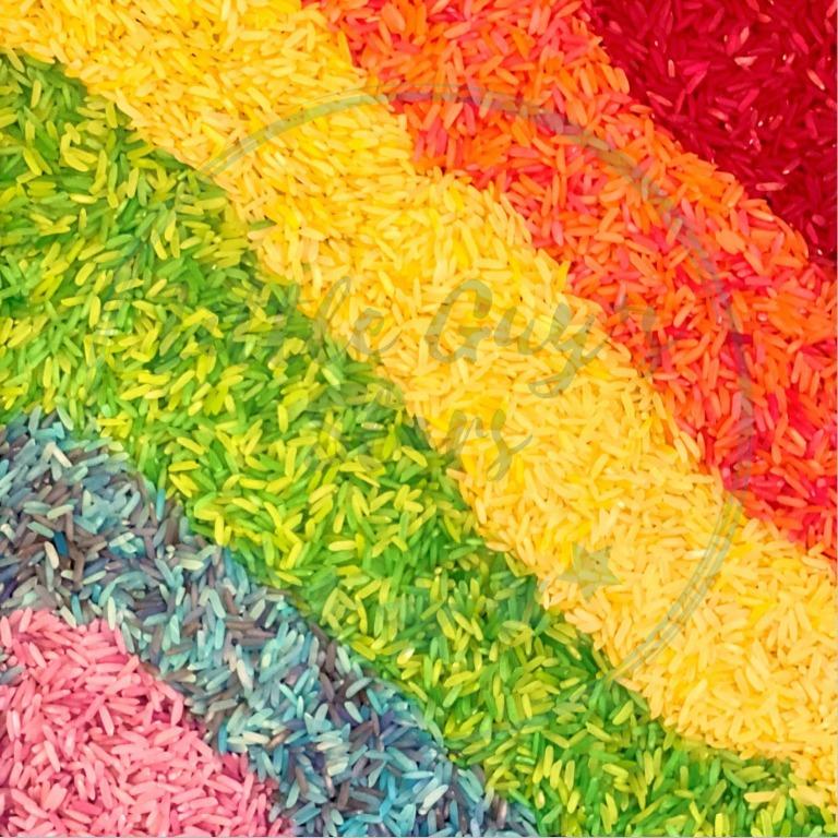 Rainbow Coloured Rice for Sensory Play 250g, Hobbies & Toys, Toys ...