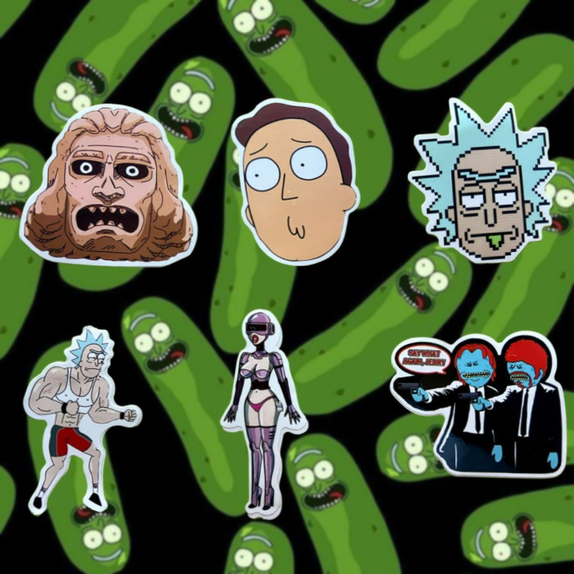 Rick and Morty Stickers, Hobbies & Toys, Memorabilia & Collectibles ...
