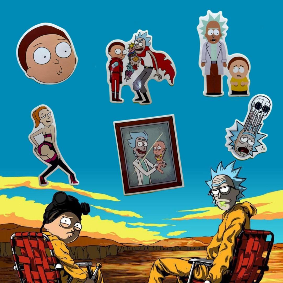 Rick and Morty Stickers, Hobbies & Toys, Memorabilia & Collectibles ...