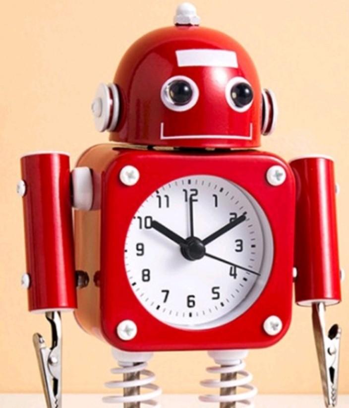 ROBOT ALARM CLOCK, Furniture & Home Living, Home Decor, Clocks on Carousell